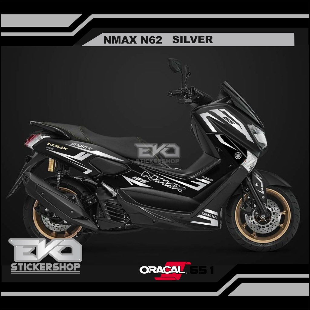 Jual STIKER NMAX HITAM CUTTING STICKER NMAX SILVER SPORTY | Shopee ...