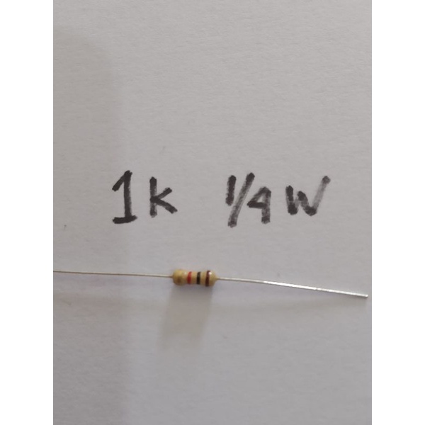 Jual RESISTOR 1 KOHM KILO OHM 0.25 WATT | Shopee Indonesia