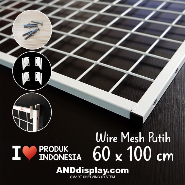 Jual Termurah!! Wiremesh 60X100Cm + H5 Wall Kawat Ram Dinding Wire Grid ...
