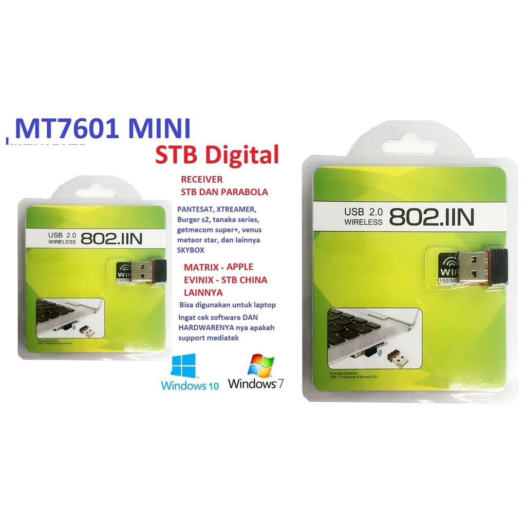 Jual Mediatek MT7601 MINI USB Dongle WIFI STB untuk matrik tanaka ...