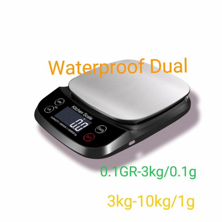 Jual Timbangan Waterproof Dual Digital/Digital Kitchen scale 10kg | Shopee Indonesia