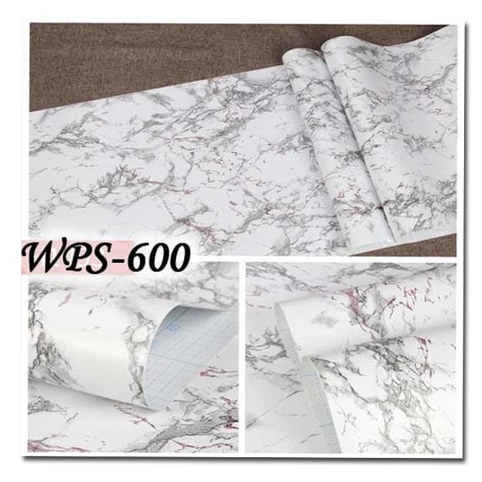 Jual METH WPS600 MARBLE MARMER MIX PURPLEWALLPAPER STICKER WAL PAPER ...