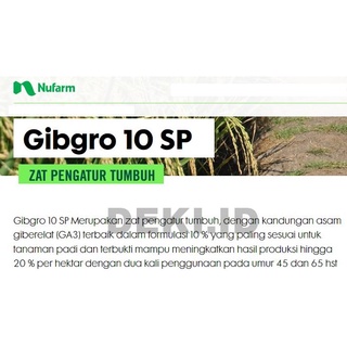 Jual Gibgro 10 SP Hormon GA3 Giberelin Acid ZPT Asam Giberelat Zat ...