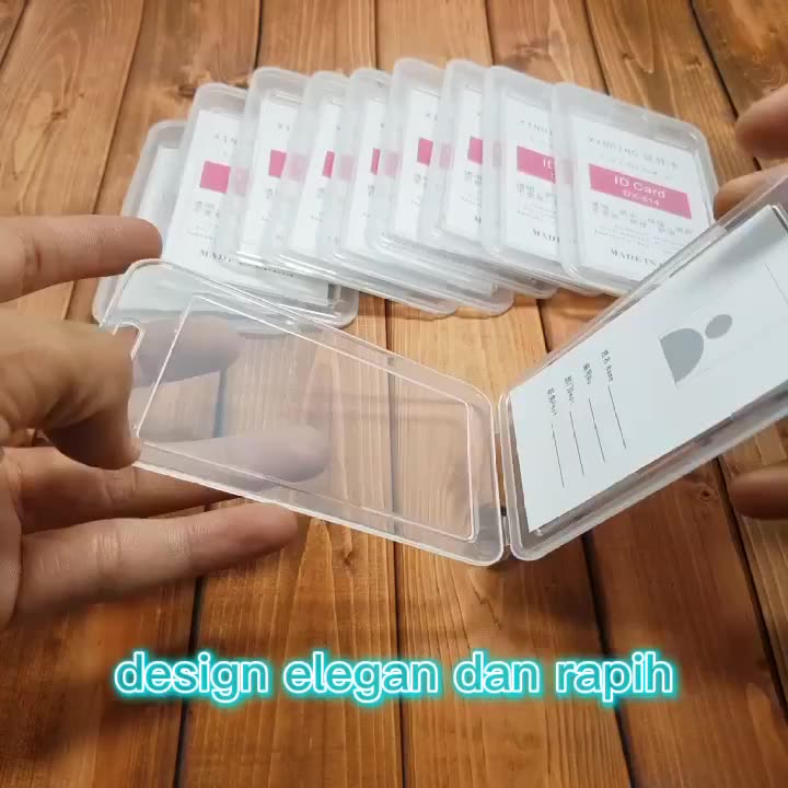 Jual Id Card Holder Plastik Frame Casing BOX Case Tempat Id Card Name ...