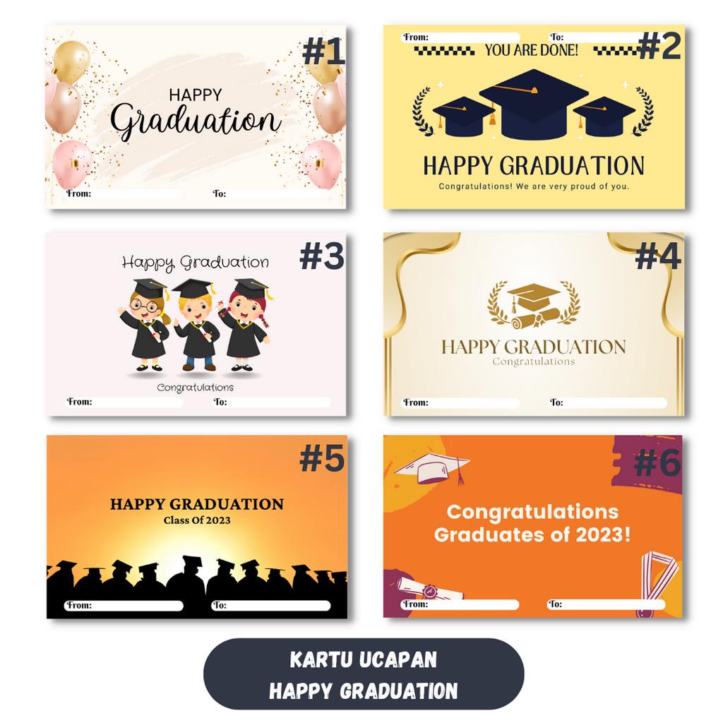 Jual Kartu Ucapan Happy Graduation | Kartu Ucapan Wisuda Kelulusan ...