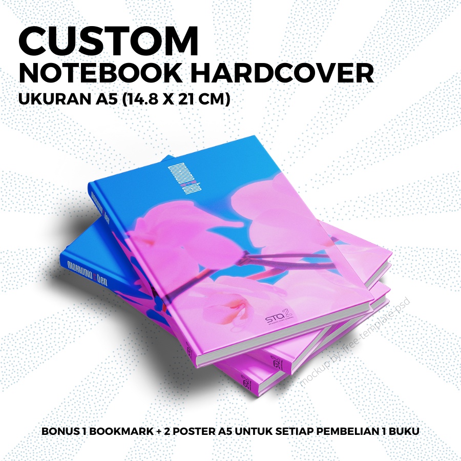 Jual Custom Notebook Hardcover A5 | Shopee Indonesia