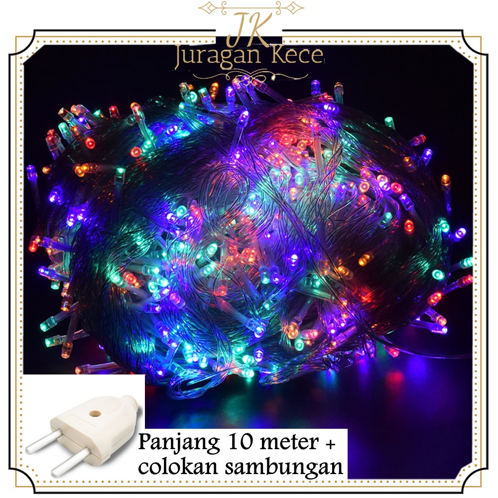 Jual Lampu Tumblr LED 10 Meter Kabel Lampu Hias Natal Twinkle Rainbow ...