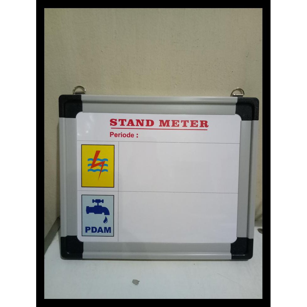 Jual Papan Stand Meter Pln / Pam ( White Board ) Terjamin | Shopee ...