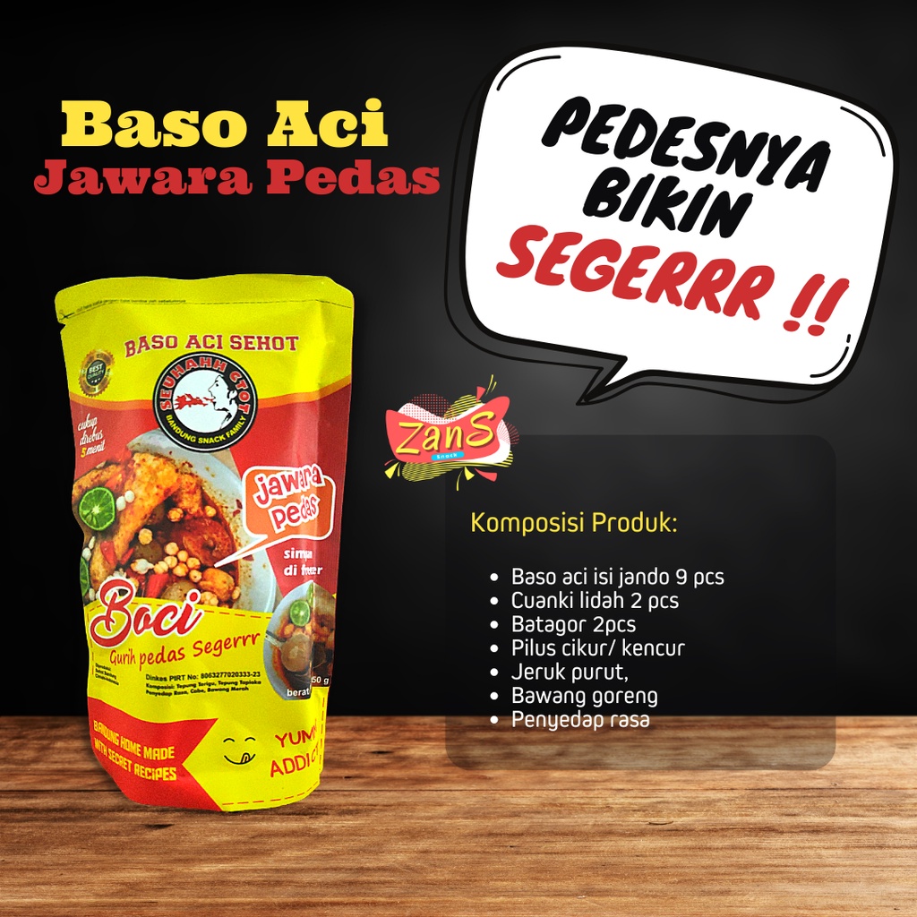 Jual Baso Aci Sehot Baso Aci Jawara Pedas - Netto 200gr | Shopee Indonesia