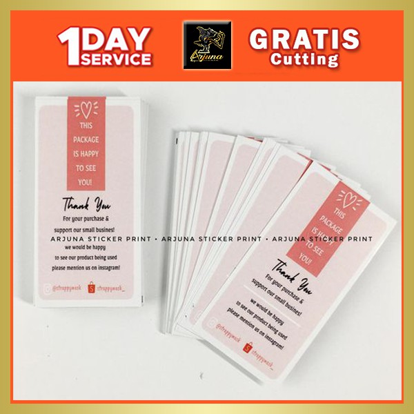 Jual TKC 12 8-15 Kartu Ucapan Terima Kasih Thank You Card Custom Thanks Card | Shopee Indonesia