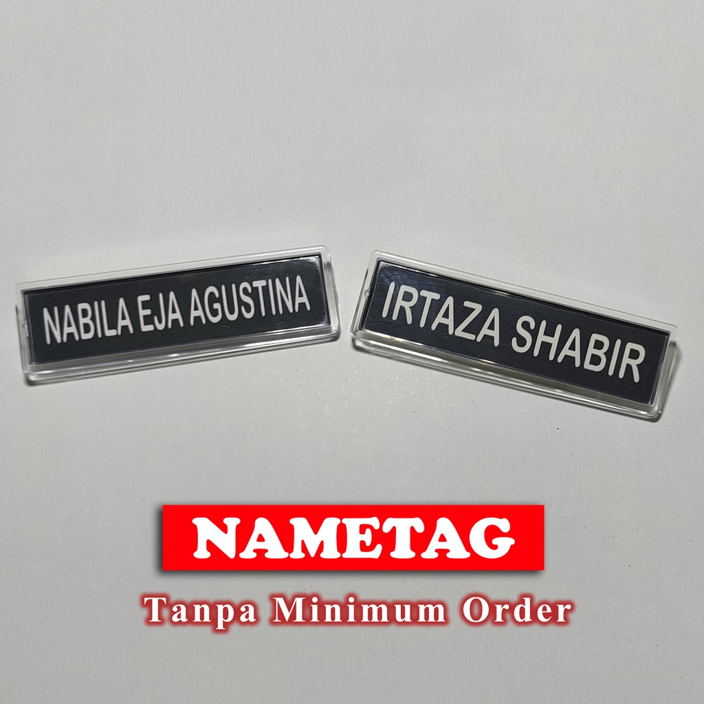 Jual Nametag / Name Tag / Papan Nama / Custom | Shopee Indonesia