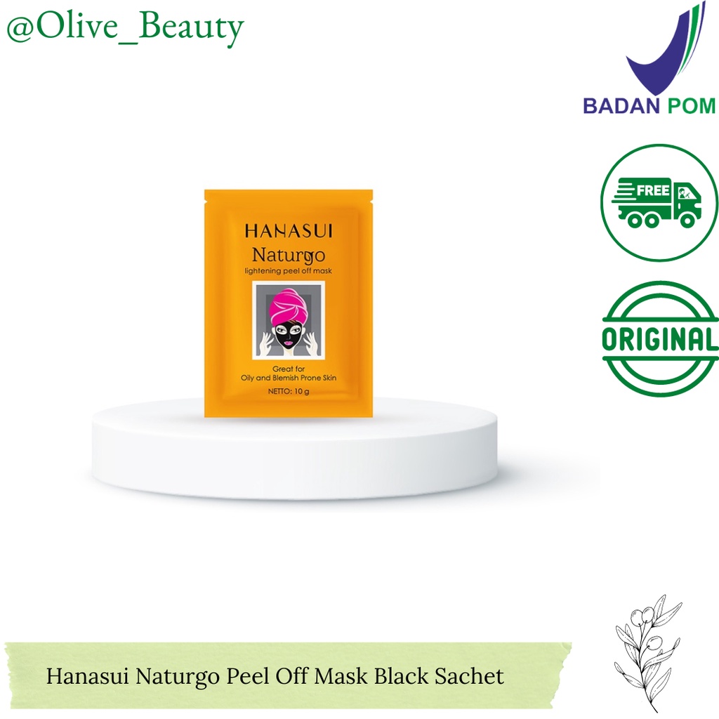 Jual Hanasui Naturgo Peel Off Mask Black ( 1Box 10 Pcs) | Shopee Indonesia