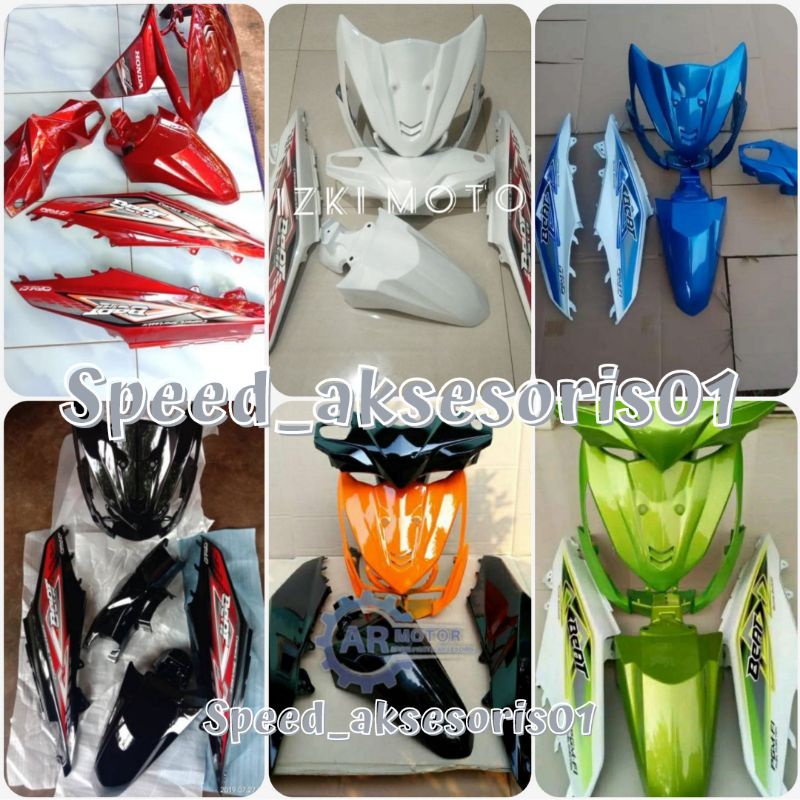Jual BODY BEAT FI COVER BODI HALUS MOTOR BEAT FI 2012 2014 PUTIH MERAH ...