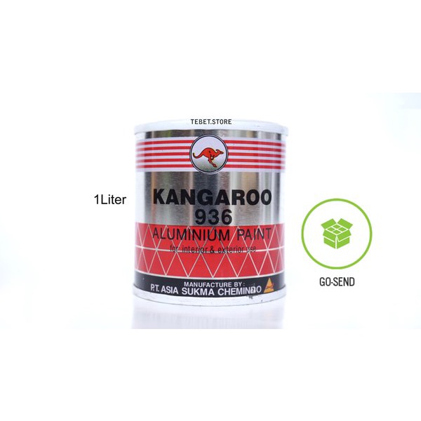 Jual CAT MINYAK / BESI MERK KANGAROO (KANGGURU) WARNA SILVER/ALUMINIUM ...
