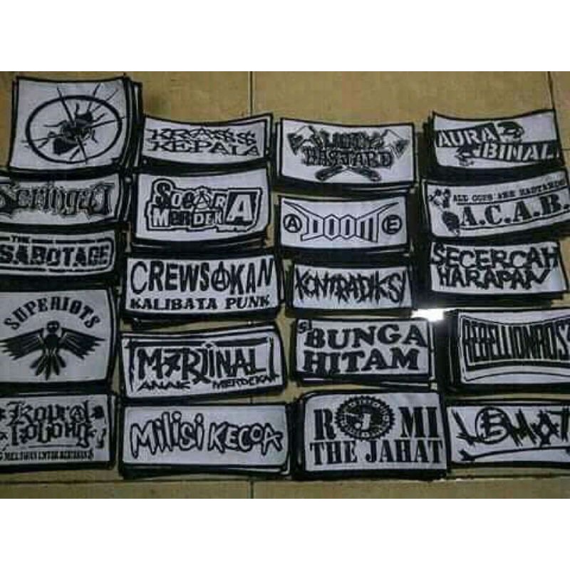 Jual Emblem punk & metal 12 pcs | Shopee Indonesia