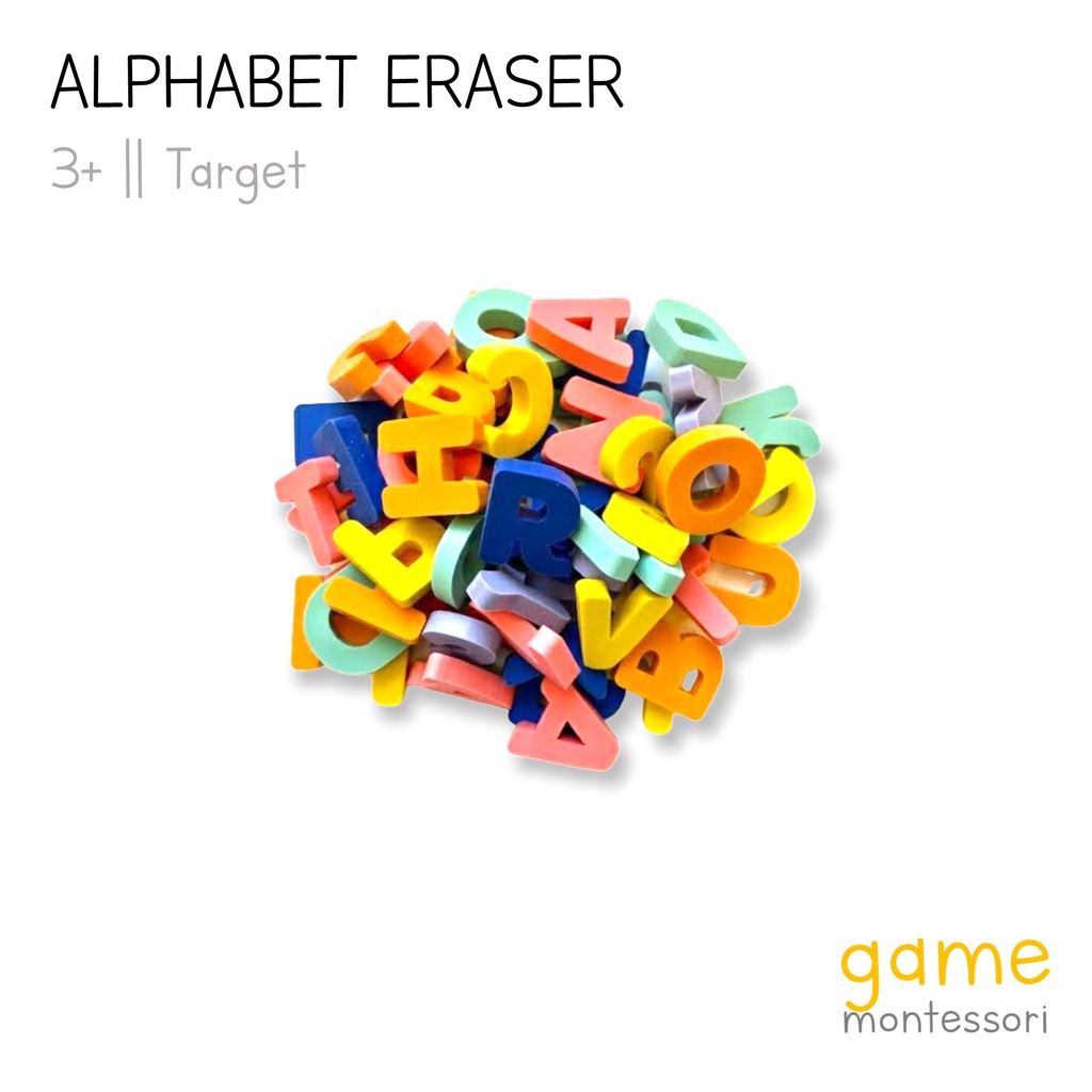 Jual Game Montessori Target Alphabet Eraser | Shopee Indonesia