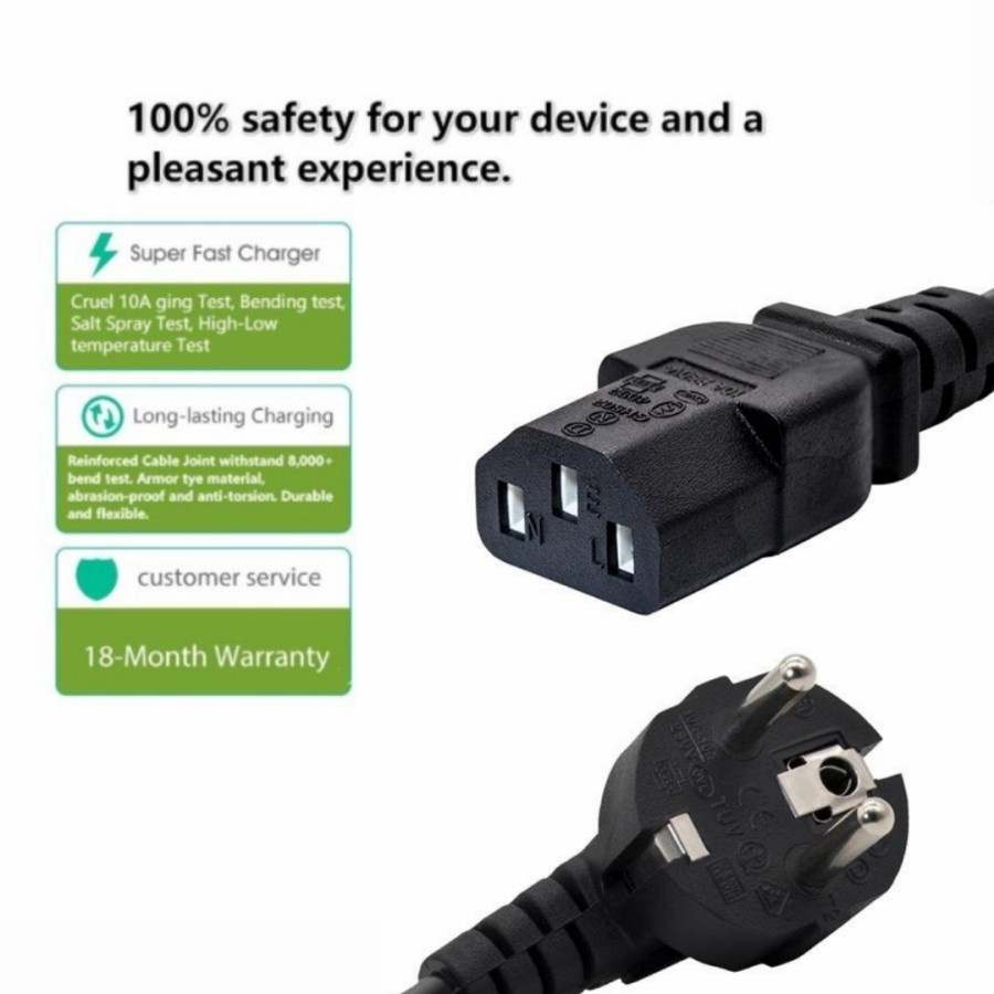 Jual KABEL POWER PC CPU ORI -Kabel power komputer CPU MONITOR Type 1,5m ...