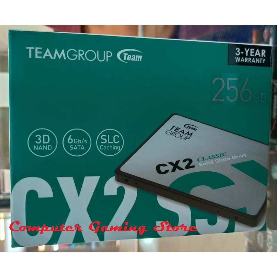 Jual Team Group CX2 256GB SataIII SSD For Laptop PC | Shopee Indonesia