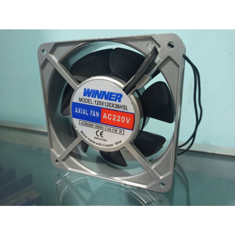 Jual KIPAS COOLING FAN BESI BESAR 12 X 12CM AC 220V POWER AMPLIFIER ...