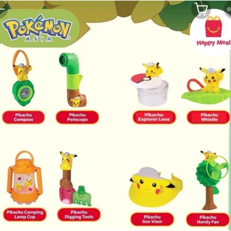 Jual (NEW SEGEL) HAPPY MEAL MCD MCDONALDS POKEMON ASIA | Shopee Indonesia