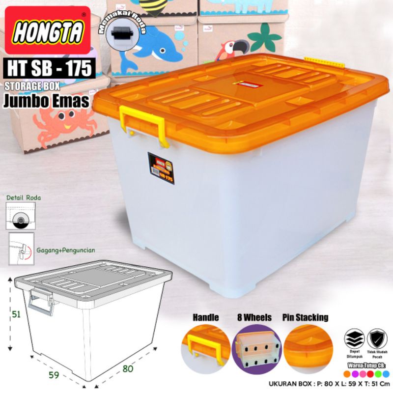 Jual HONGTA - Container Kontainer Storage Box SB 175 - Tempat ...