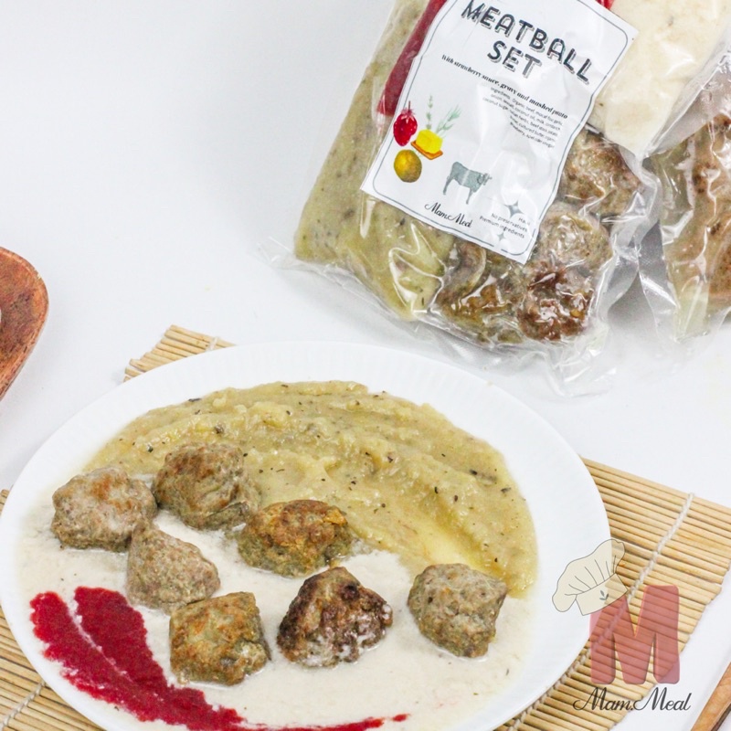 Jual Meatball Set with Mashed Potato by Mam.meal | Shopee Indonesia