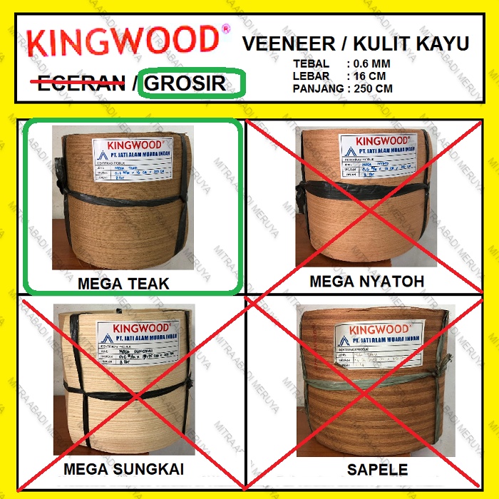 Jual Veneer Mega Teak Kulit Kayu Premium GROSIR | Shopee Indonesia