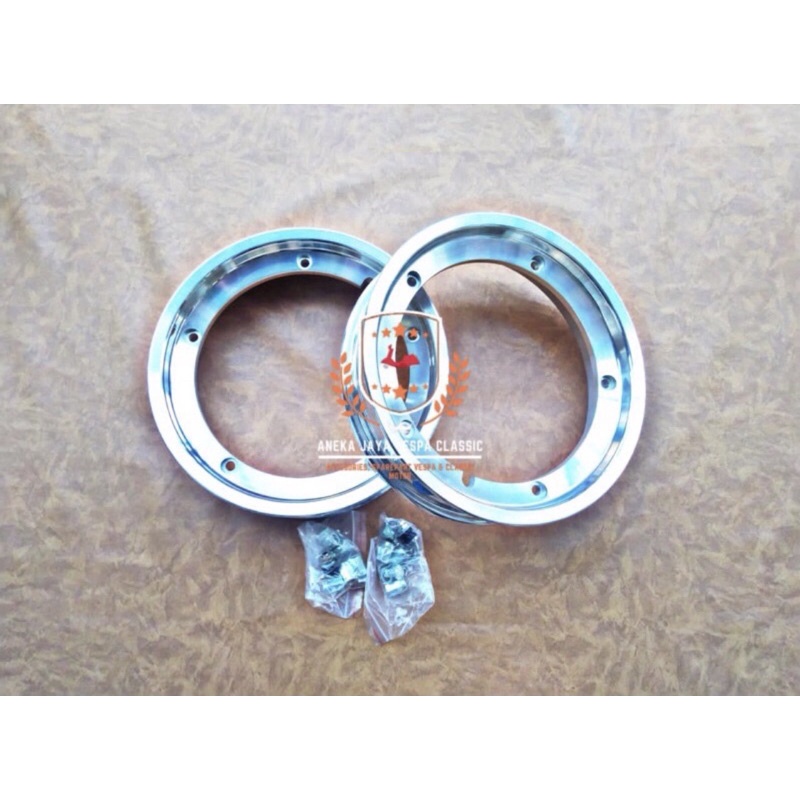 Jual Velg Tubeless Vespa Merk Vrossi Model Polish Ring 10 Harga Satuan ...