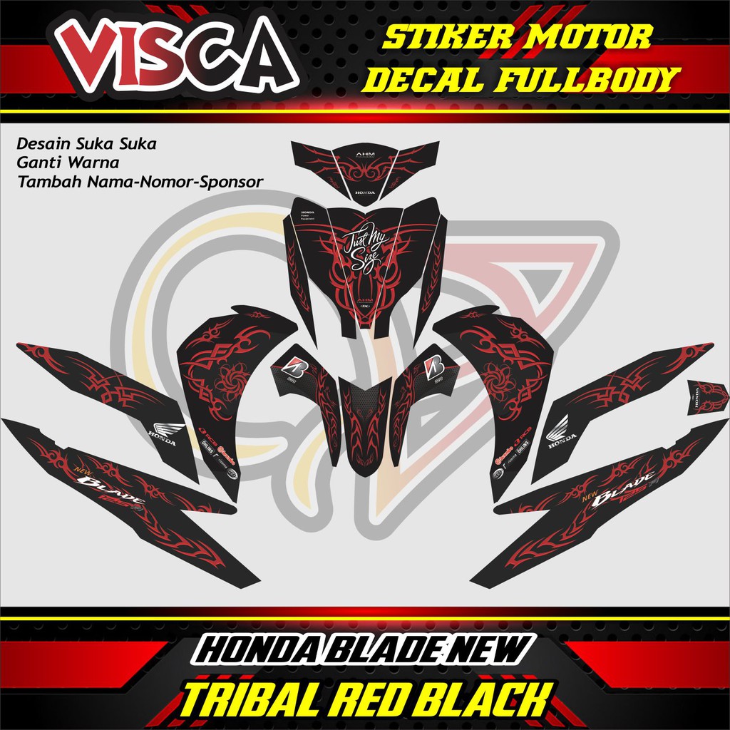 Jual decal blade decal blade decal blade full body stiker motor blade 6 ...