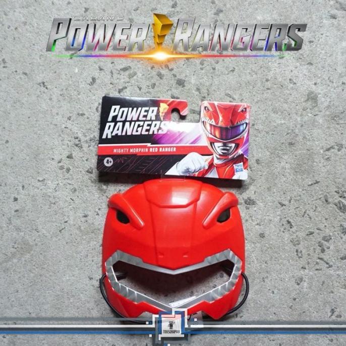 Jual Power Rangers Mighty Morphin RED Ranger Mask MMPR Topeng Cosplay ...