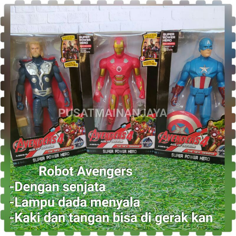 Jual Mainan robot Avengers mainan cowok kado anak cowok | Shopee Indonesia