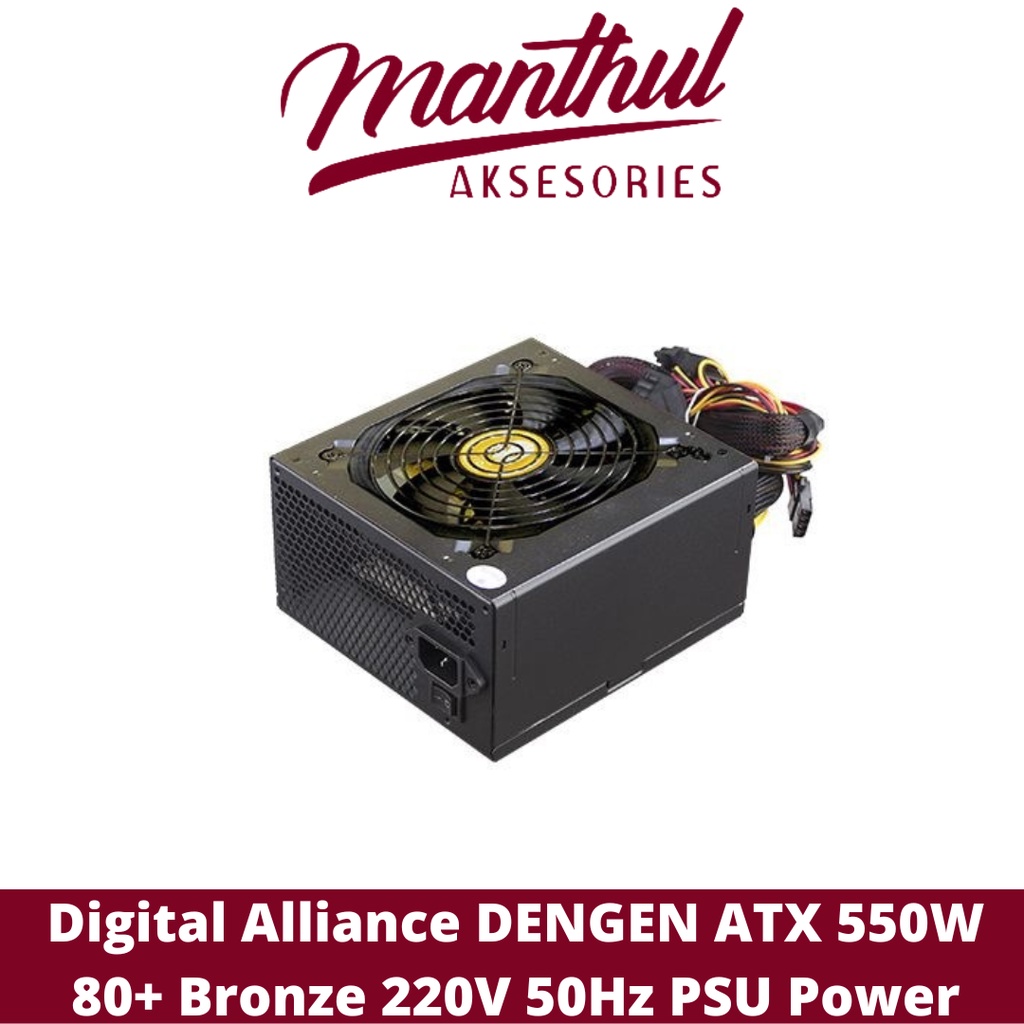 Jual Digital Alliance DENGEN ATX 550W 80+ Bronze 220V 50Hz PSU Power ...