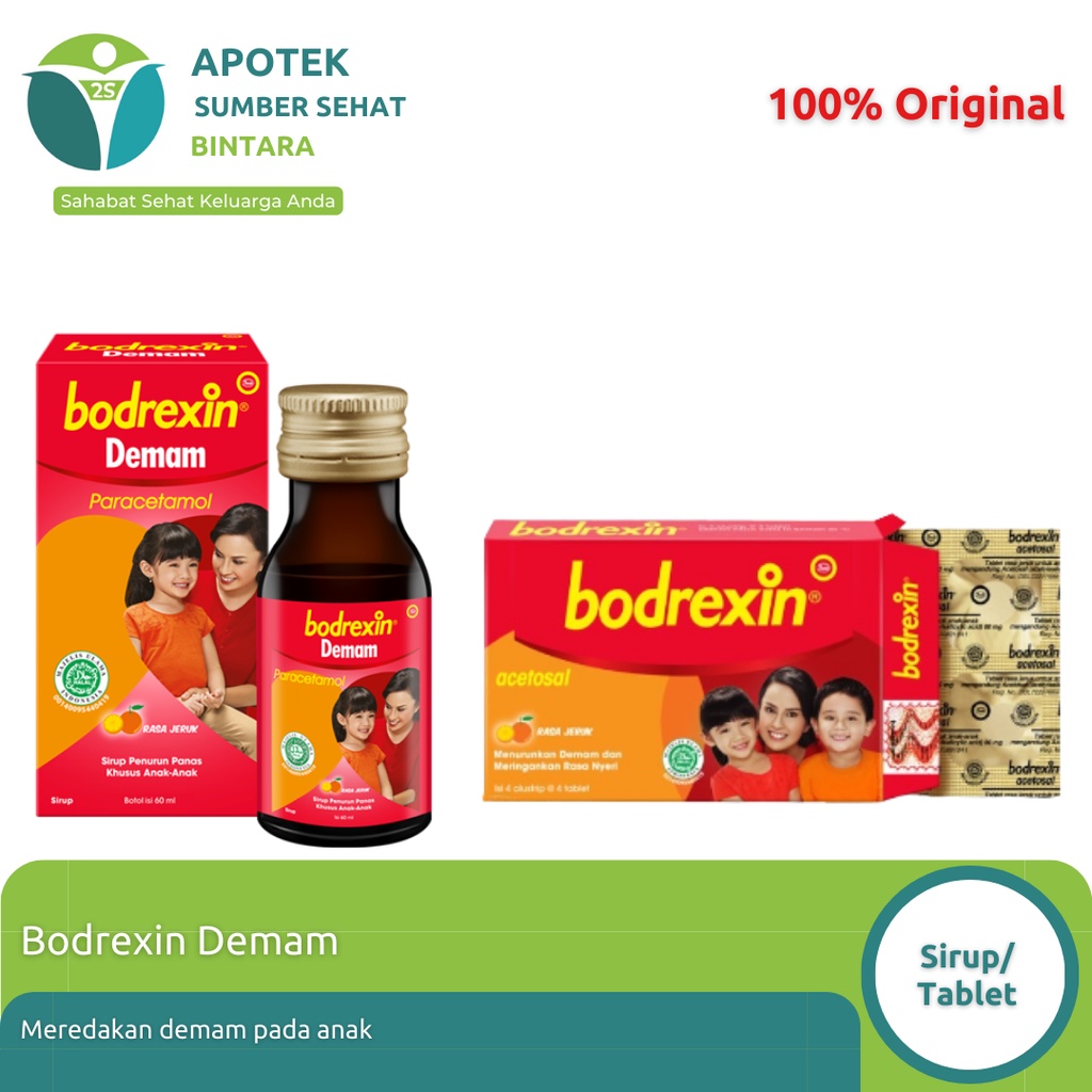 Jual Bodrexin Obat demam dan sakit kepala anak | Shopee Indonesia