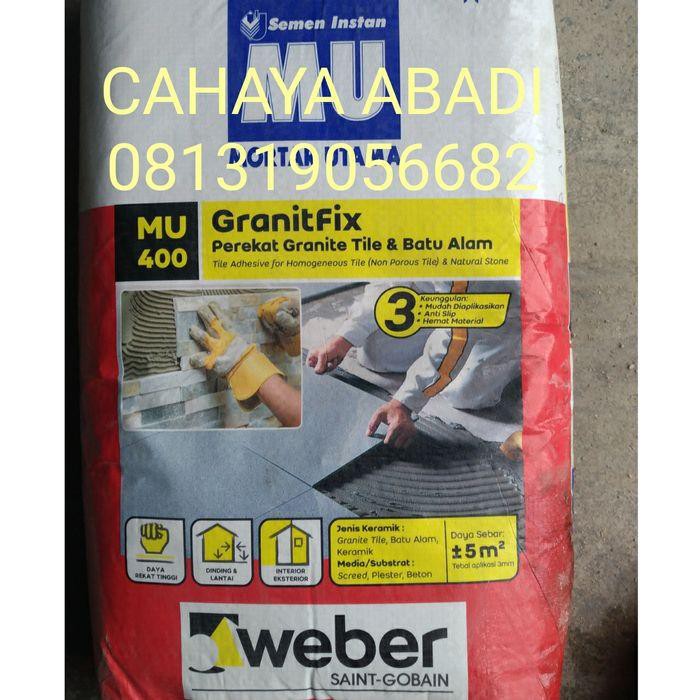Jual MU 400 / MORTAR UTAMA / SEMEN PEREKAT GRANIT & BATU ALAM 25KG ...