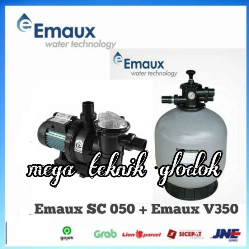 Jual Mesin Pompa kolam Renang 1/2 HP Emaux SC 050 + Sand Filter EmauxP 350 | Shopee Indonesia