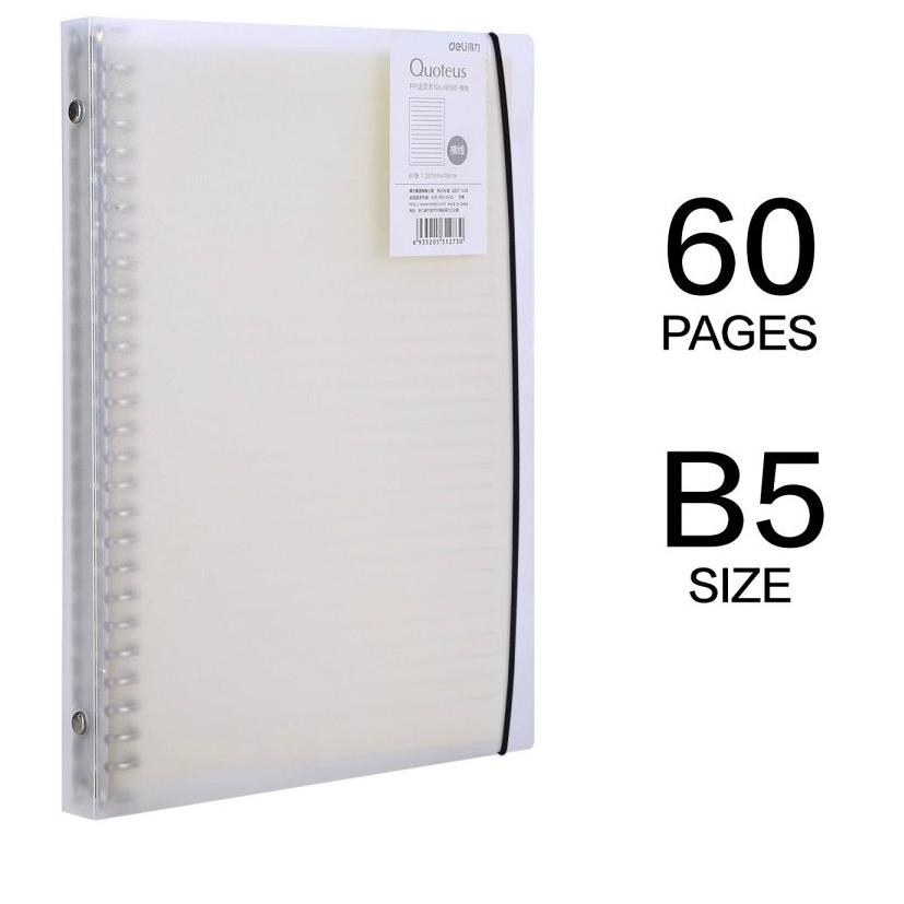 Jual Super Harga MAP BINDER NOTE LOOSE LEAF TRANSPARAN PUTIH B5 26 RING ...