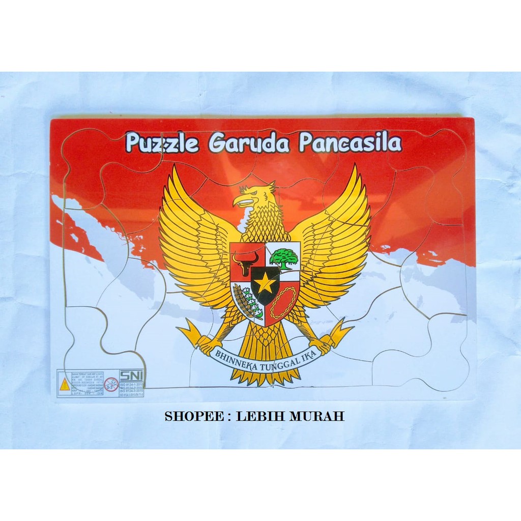 Jual Mainan Edukasi Anak Puzzle Kayu Murah SNI Bhineka Tunggal Ika ...