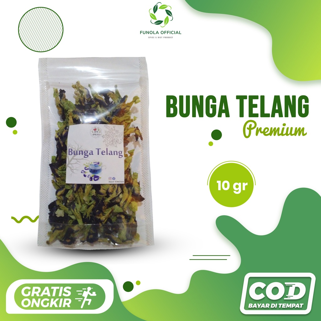 Jual BUNGA TELANG KERING 10G UNTUK TEH TELANG DRIED BUTTERFLY PEA ...
