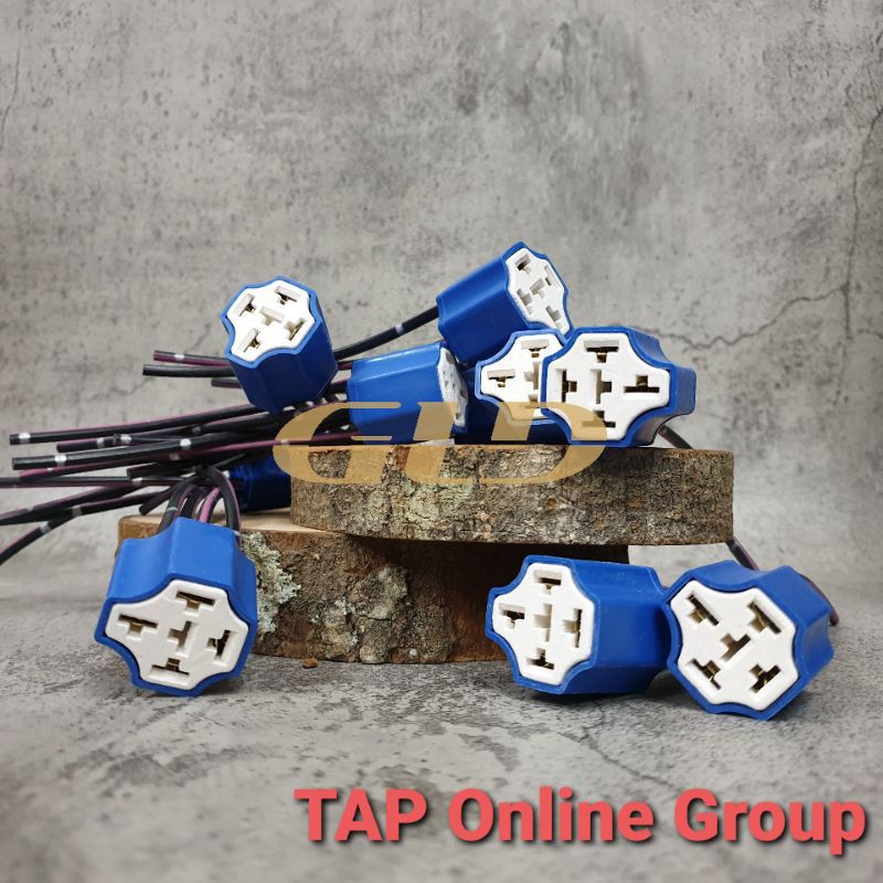 Jual SOCKET CABLE RELAY CERAMIC - SOKET RELAY KLAKSON & LAMPU KAKI 4 ...