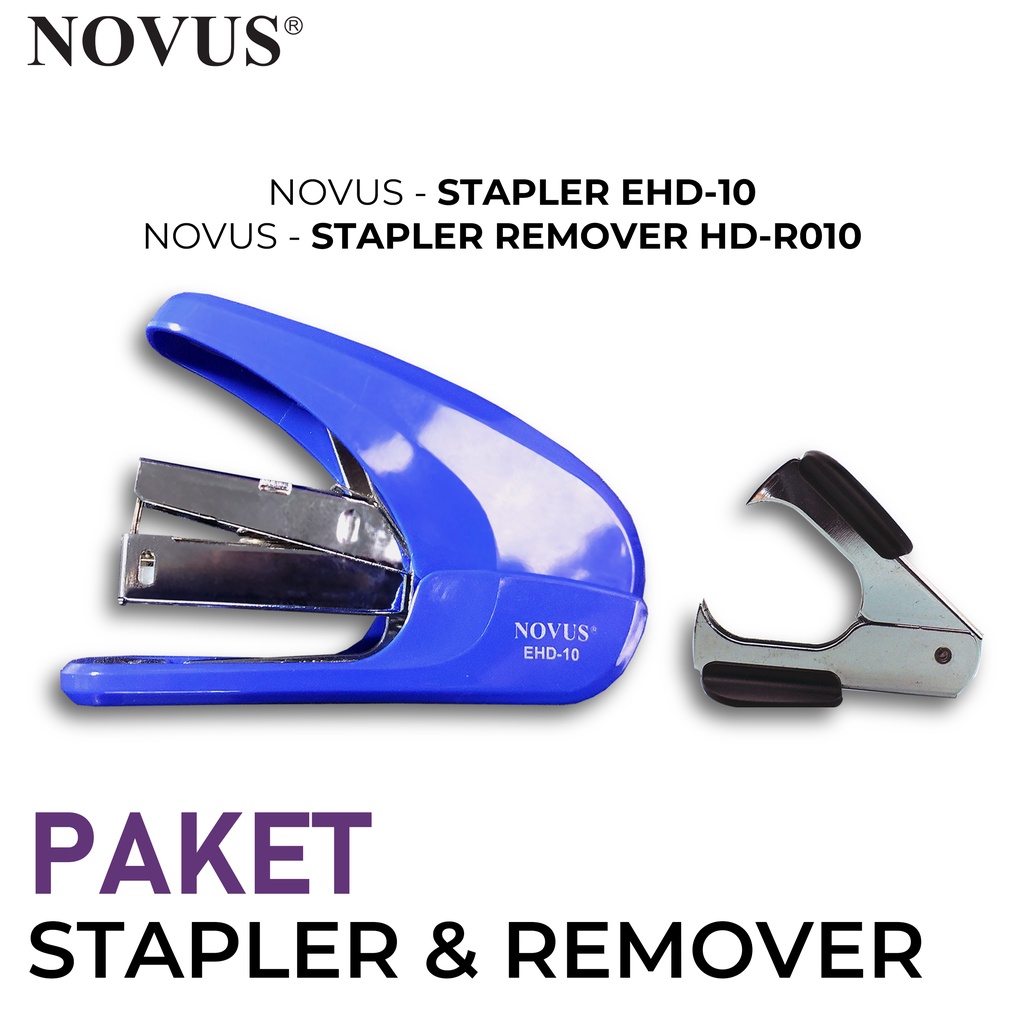 Jual Paket Stapler Novus EHD-10 dan Pencabut Staples Remover HD-R010 ...