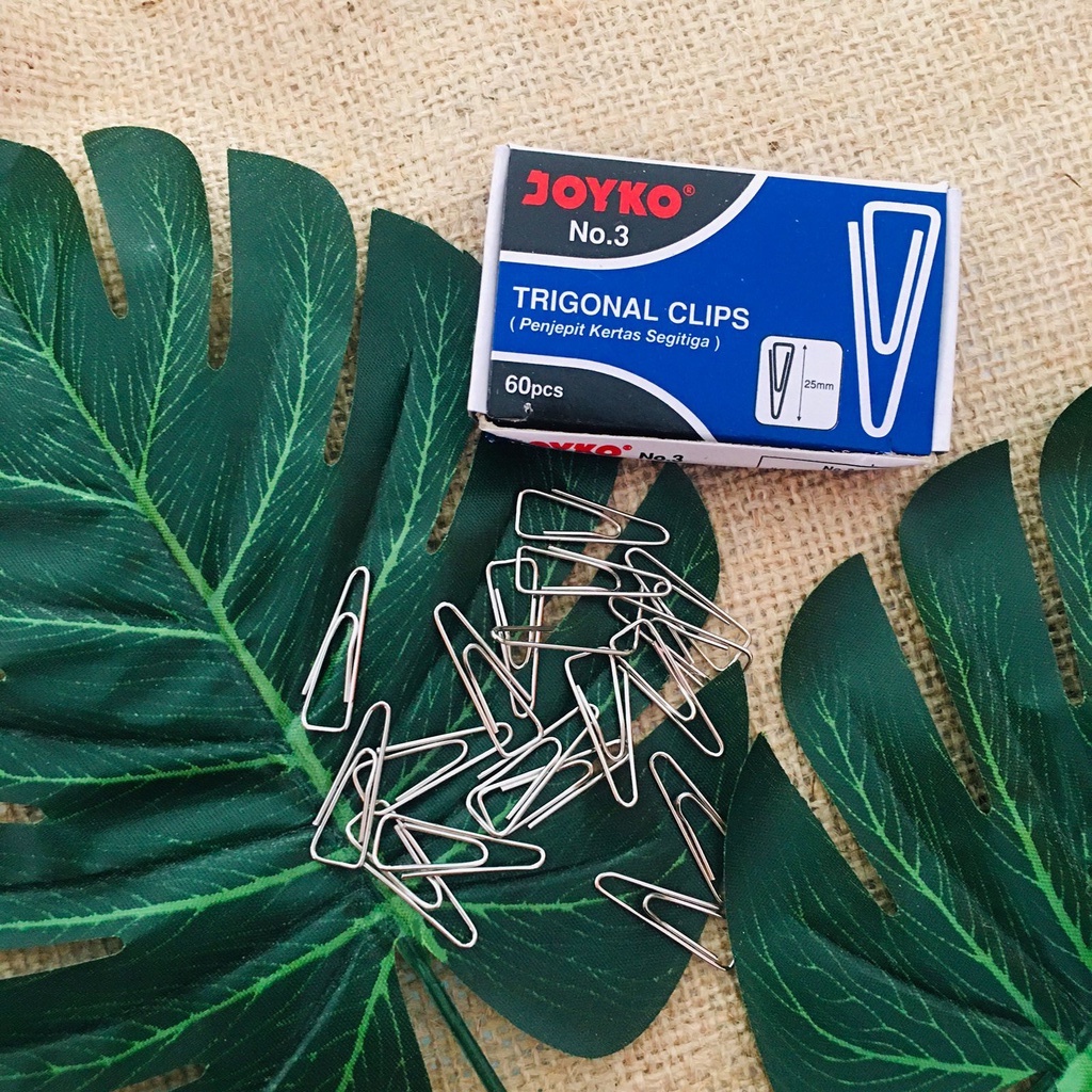 Jual Trigonal Clip / Klip / Penjepit Kertas Segitiga Joyko No.3 ...