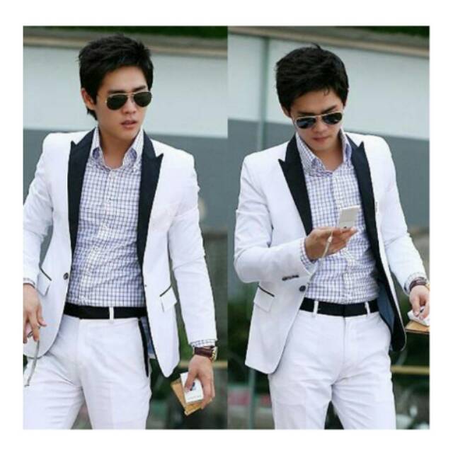 Jual Jas formal putih, jas setelan, jas kerja kantor, jas pengantin ...