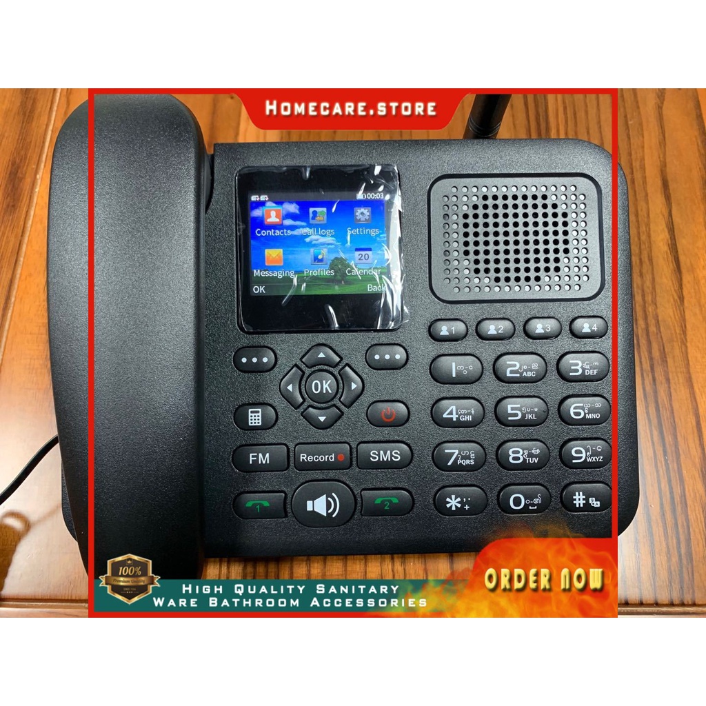 Jual telefono fijo ZT9000 Telephone GSM Dual Card Wireless Landline ...