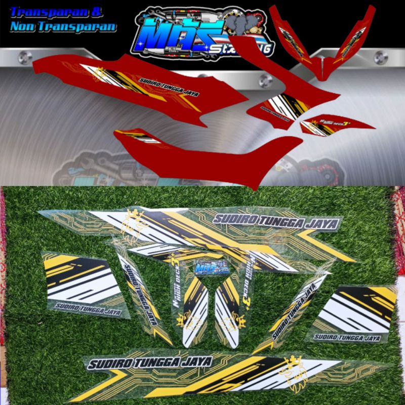Jual striping sticker pcx 150 old livery bus stj transparan custame ...
