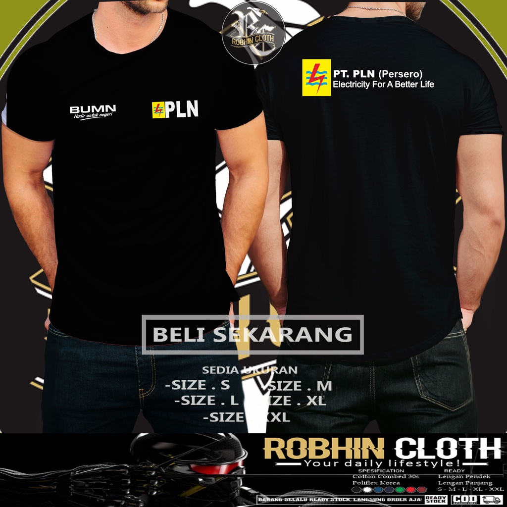 Jual Kaos BUMN PT PLN Persero Baju Distro | Shopee Indonesia