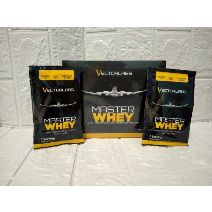 Jual VECTORLABS Master Whey 14 Sachet Protein Isolate Susu Whey ...