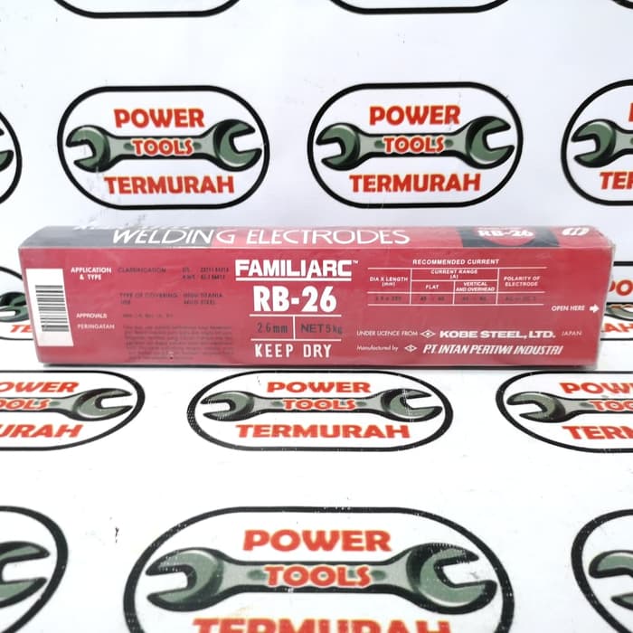 Jual Kawat Las KOBE RB-26 2.6mm (5kg) RB26 RB 26 Welding Electrode Steel | Shopee Indonesia
