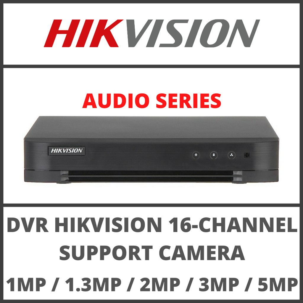 Jual DVR HIKVISION 16 CHANNEL AUDIO SERIES SUPPORT KAMERA 1MP 1.3MP 2MP ...