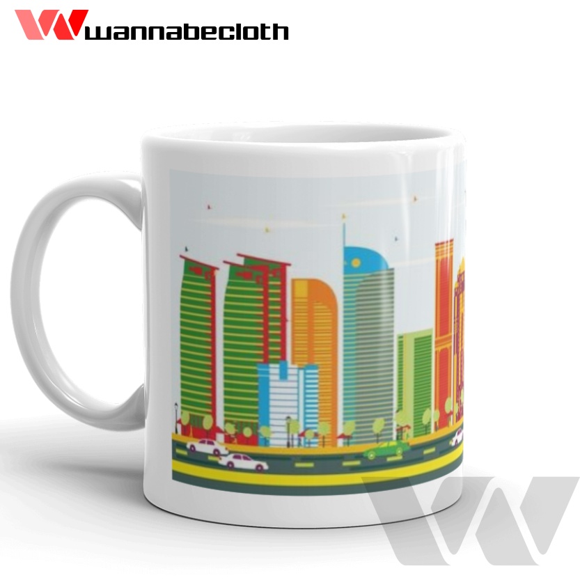 Jual Gelas Doha Qatar Mug Doha Qatar Cetak Mug Custom Souvenir Doha ...