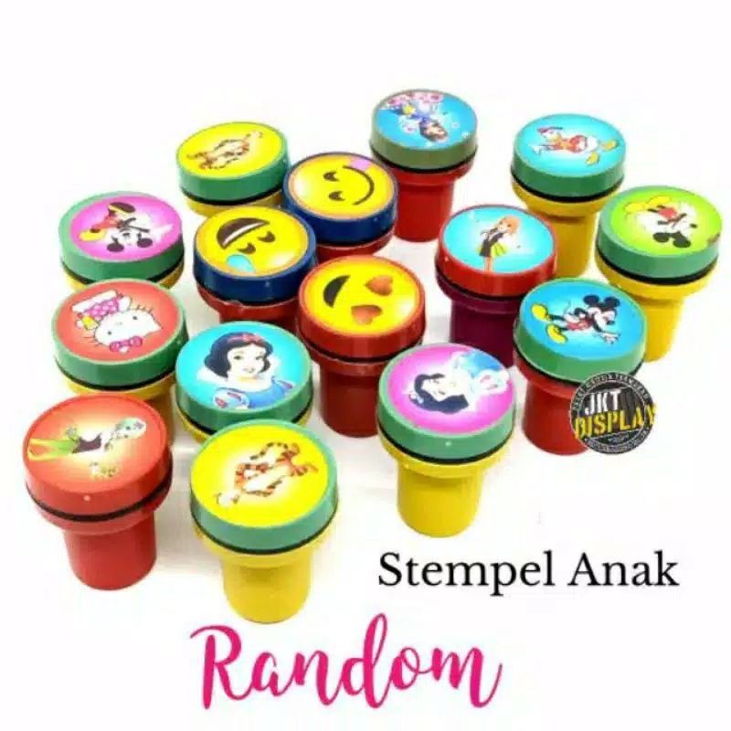 Jual C1 Stempel Tinta Kartun Anak | Mainan Edukasi Anak| Isi Ulang ...